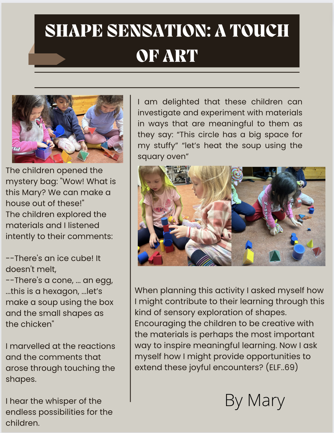 Shapes | Creative Minds Early Learning