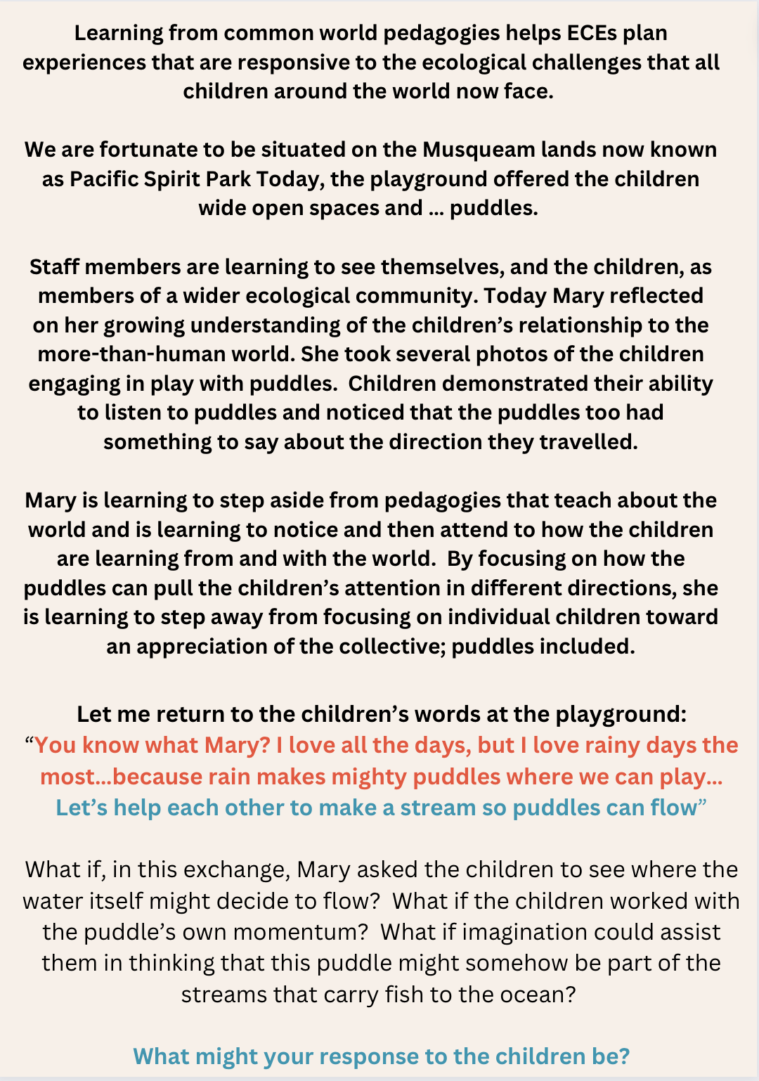 COMMON WORLDING | Creative Minds Early Learning